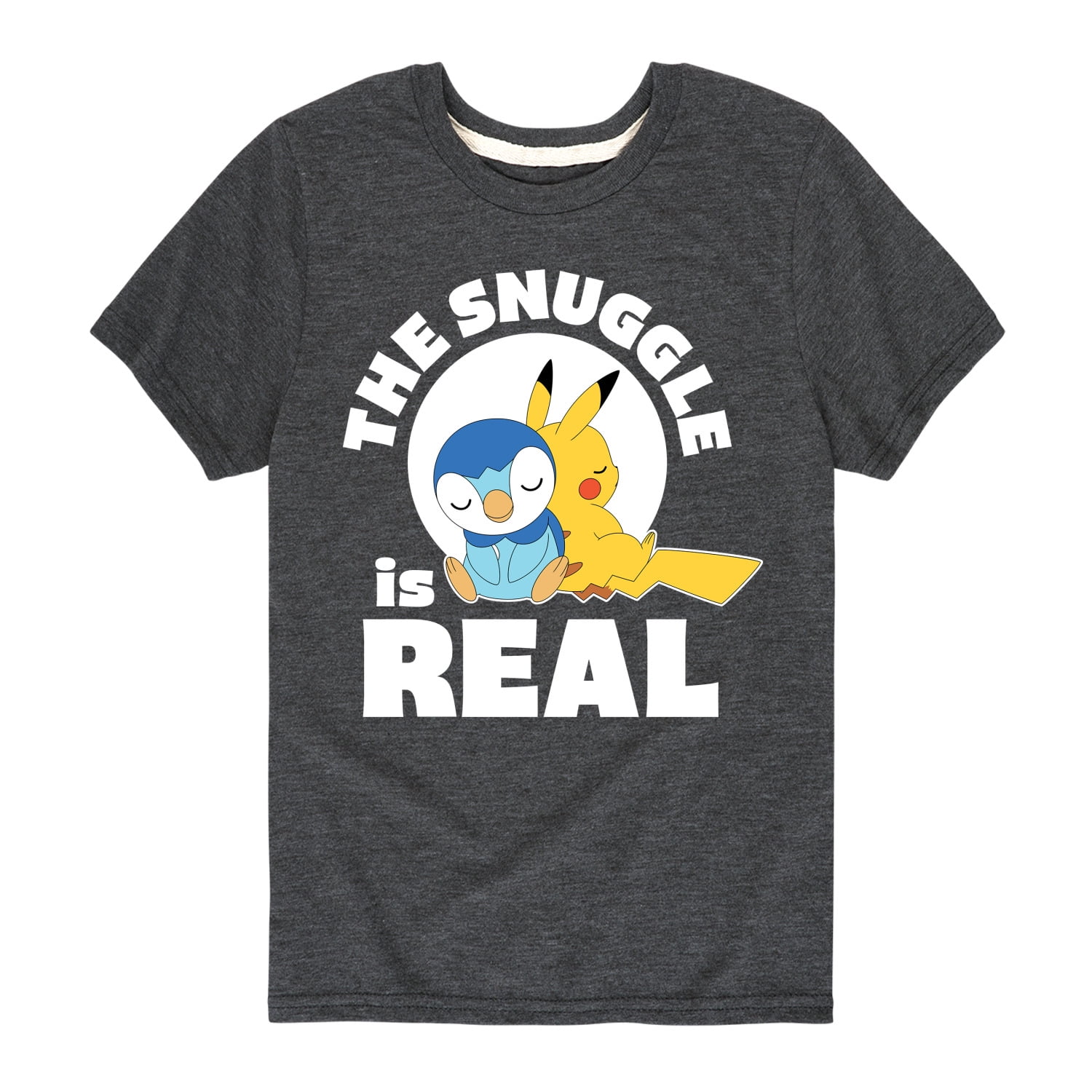 Pokémon - The Snuggle Is Real Pikachu And Piplup - Youth Short Sleeve ...
