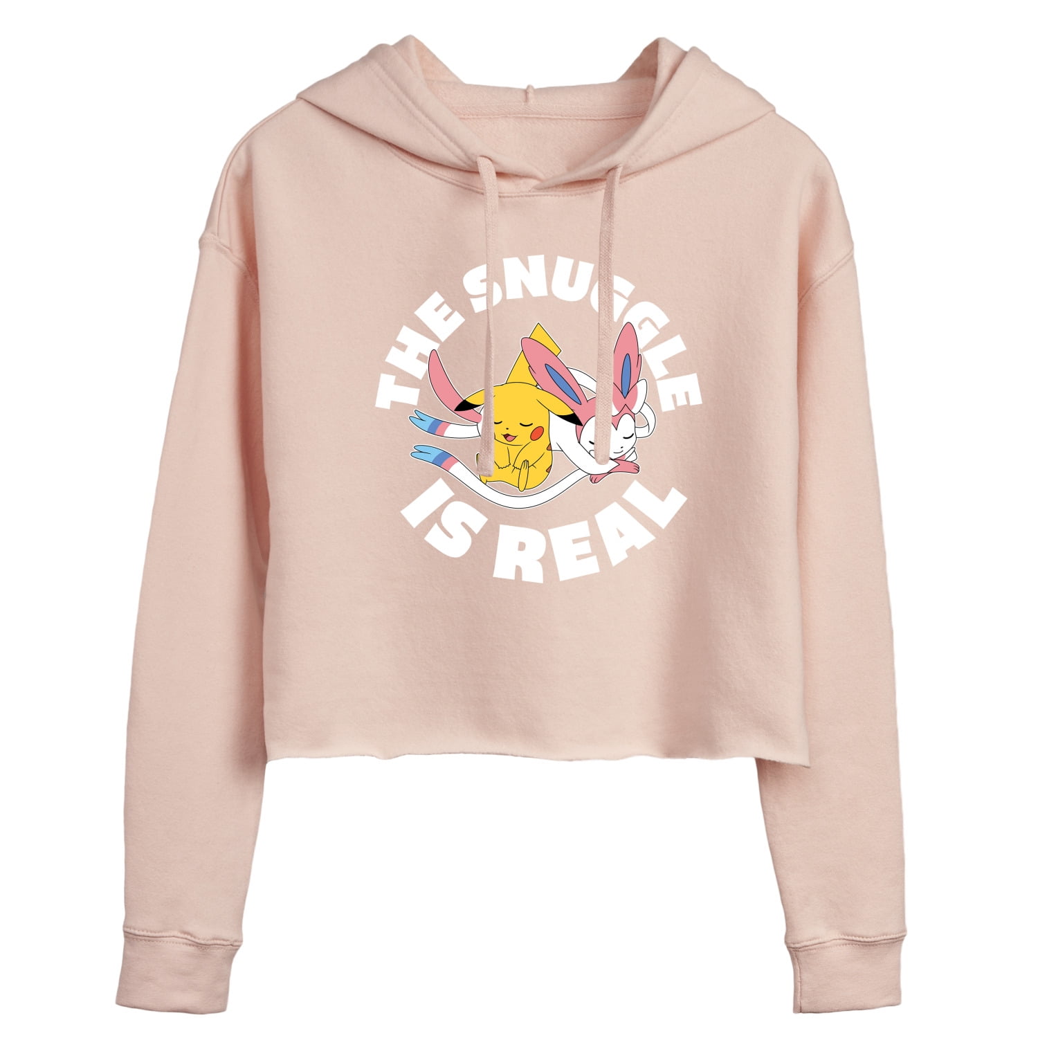 Pokémon - The Snuggle Is Real Pikachu And Sylveon - Juniors Cropped ...