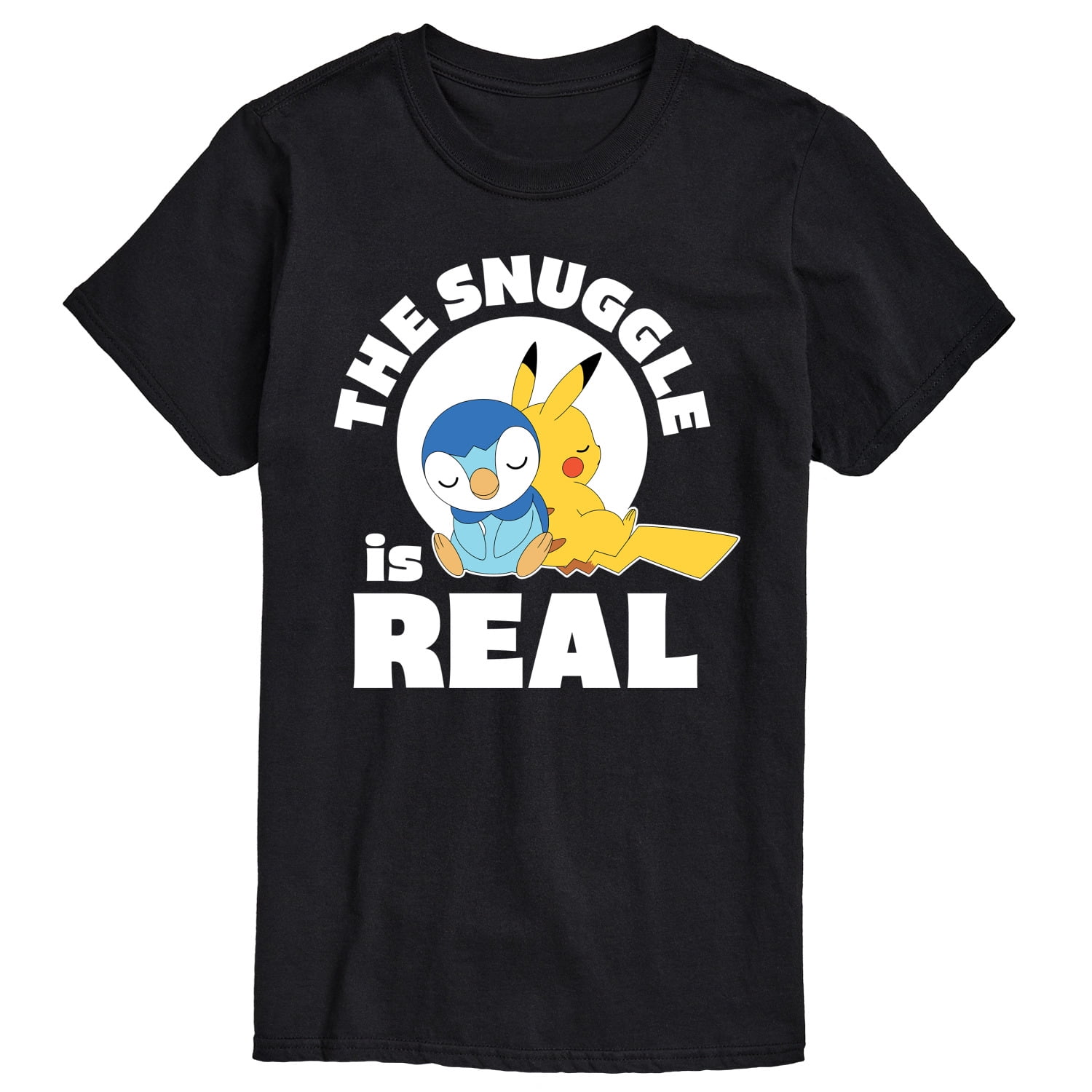 Pokémon - The Snuggle Is Real Pikachu and Piplup - Men's Short Sleeve ...