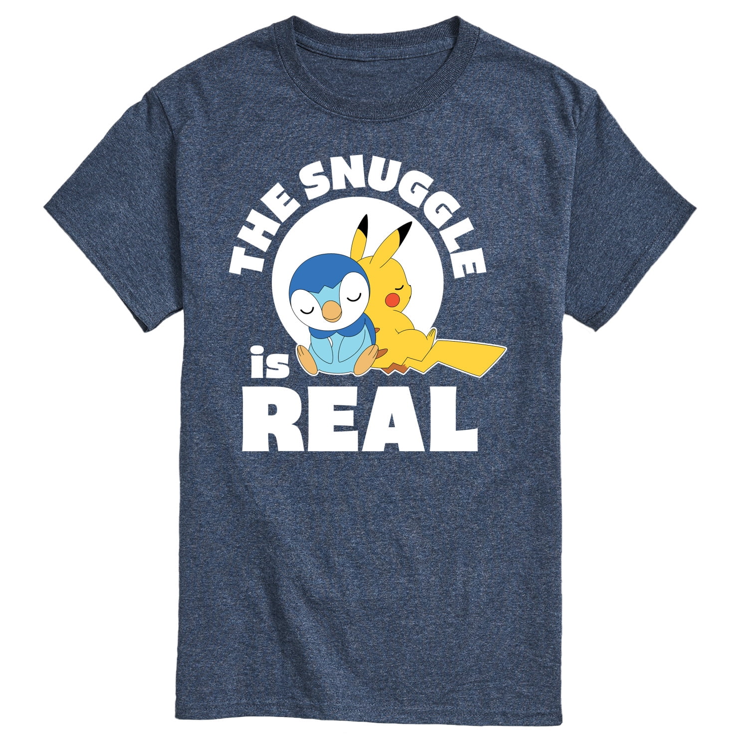 Pokémon - The Snuggle Is Real Pikachu and Piplup - Men's Short Sleeve ...