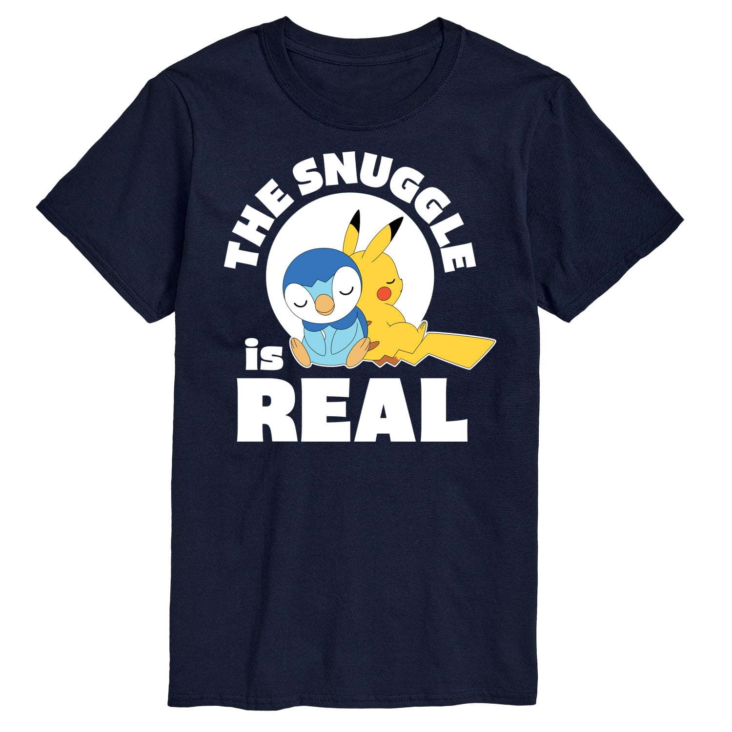 Pokémon - The Snuggle Is Real Pikachu and Piplup - Men's Short Sleeve ...