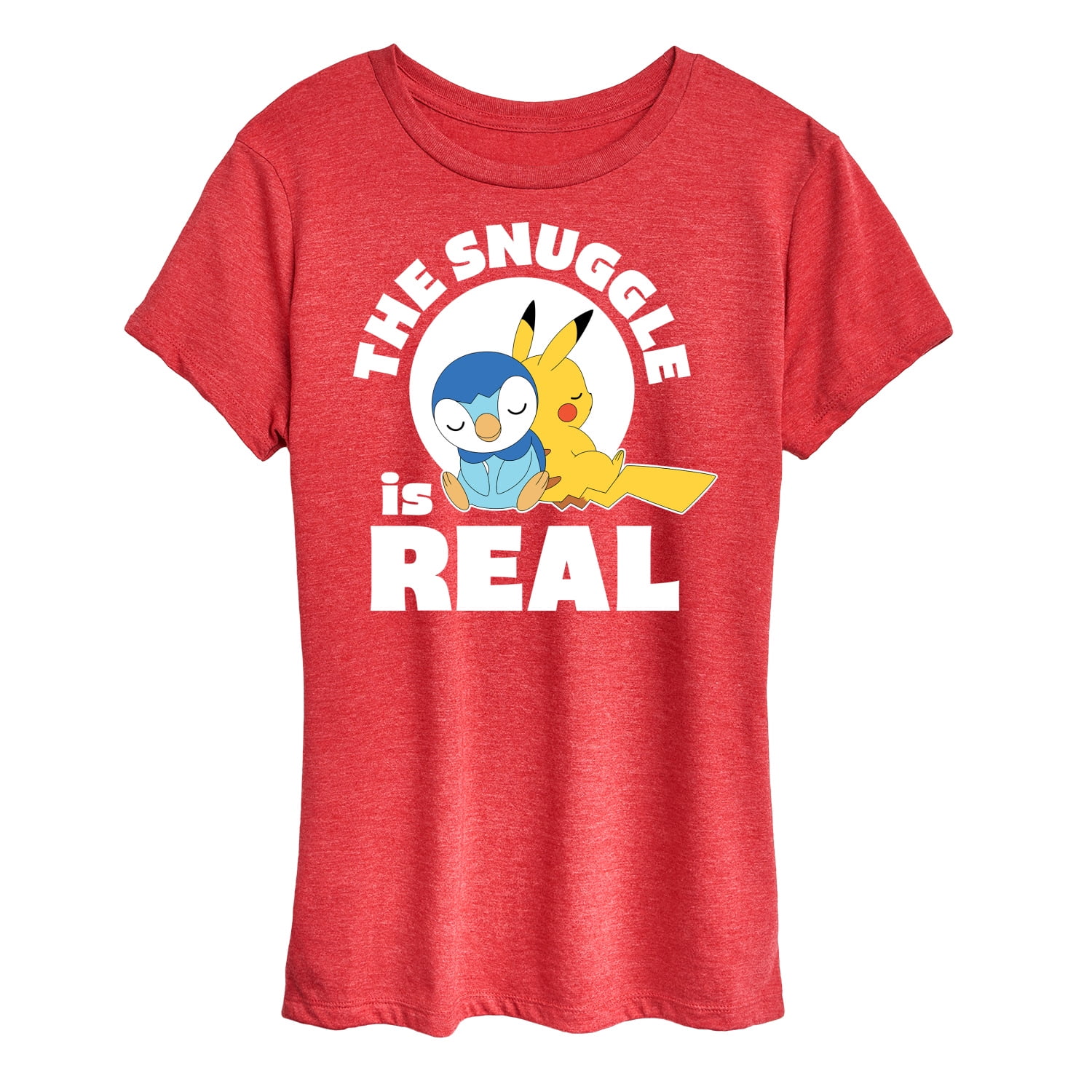 Pokémon - The Snuggle Is Real Pikachu and Piplup - Women's Short Sleeve ...