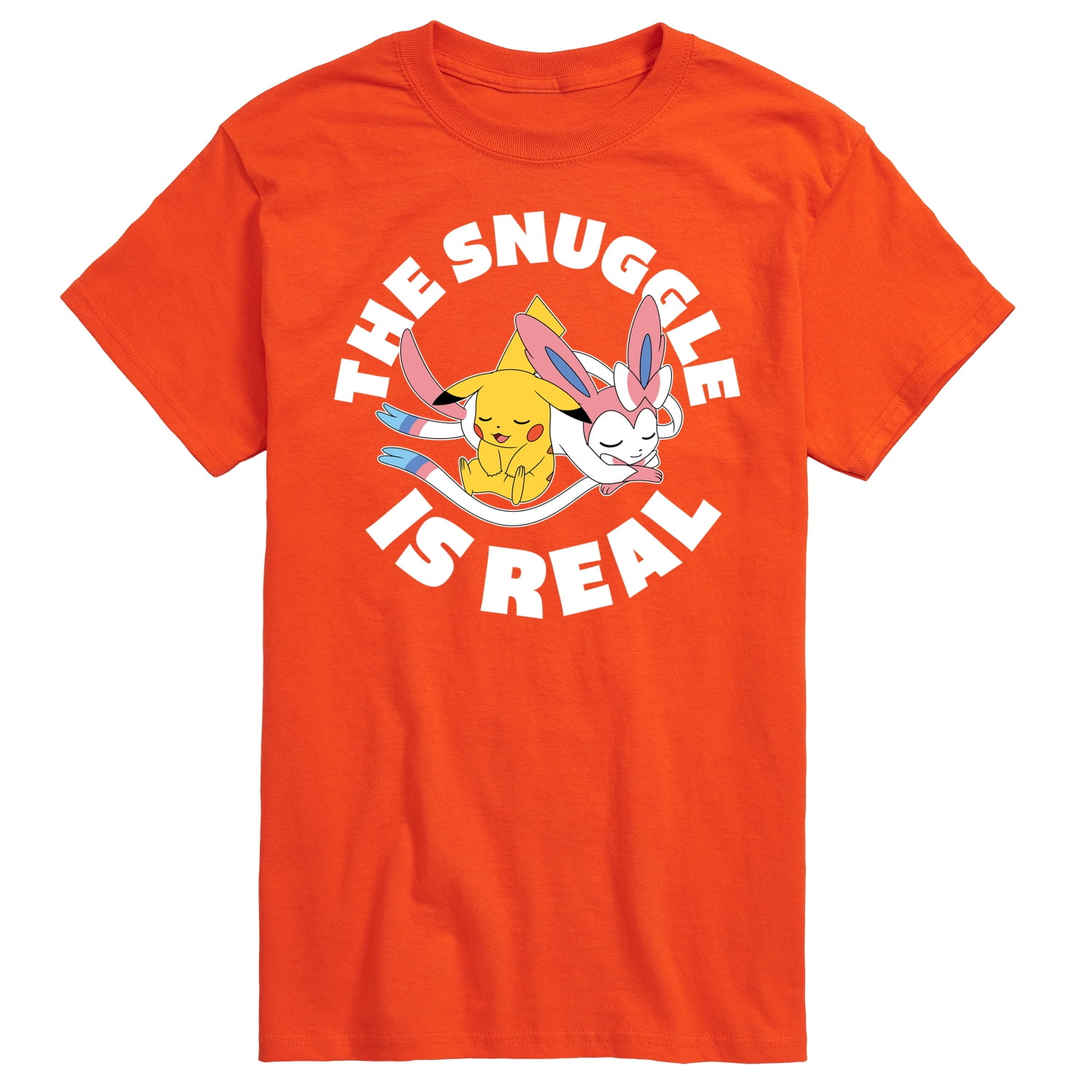 Pokémon - The Snuggle Is Real Pikachu and Sylveon - Men's Short Sleeve ...