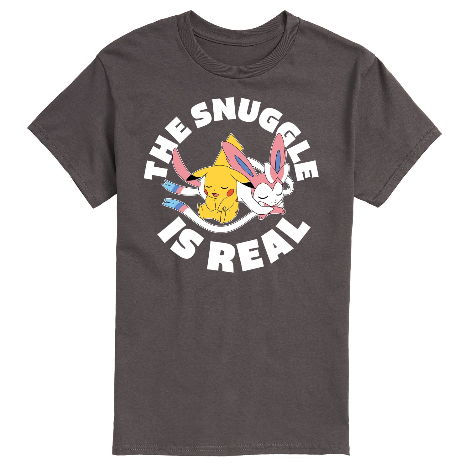 Pokémon - The Snuggle Is Real Pikachu and Sylveon - Men's Short Sleeve ...