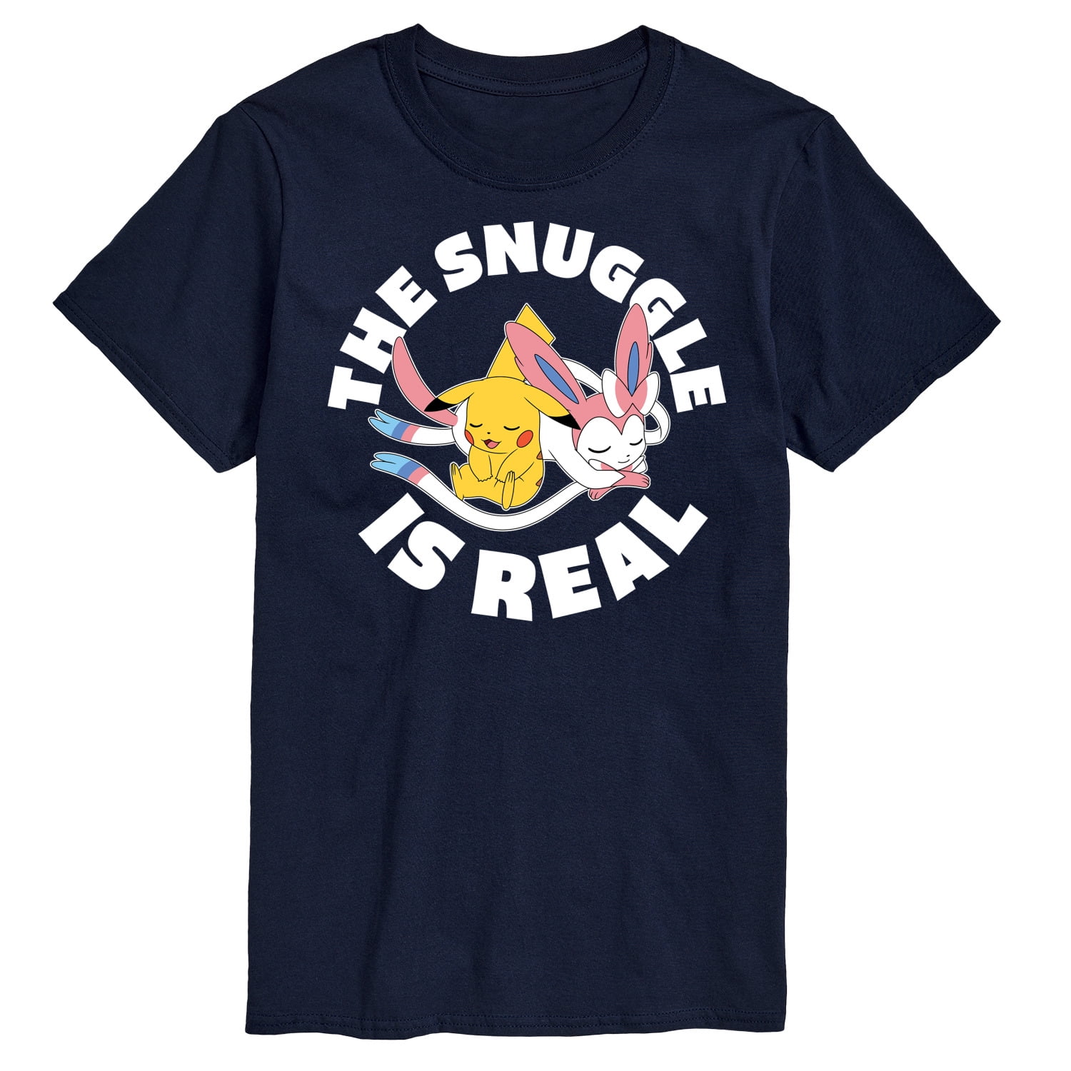Pokémon - The Snuggle Is Real Pikachu and Sylveon - Men's Short Sleeve ...