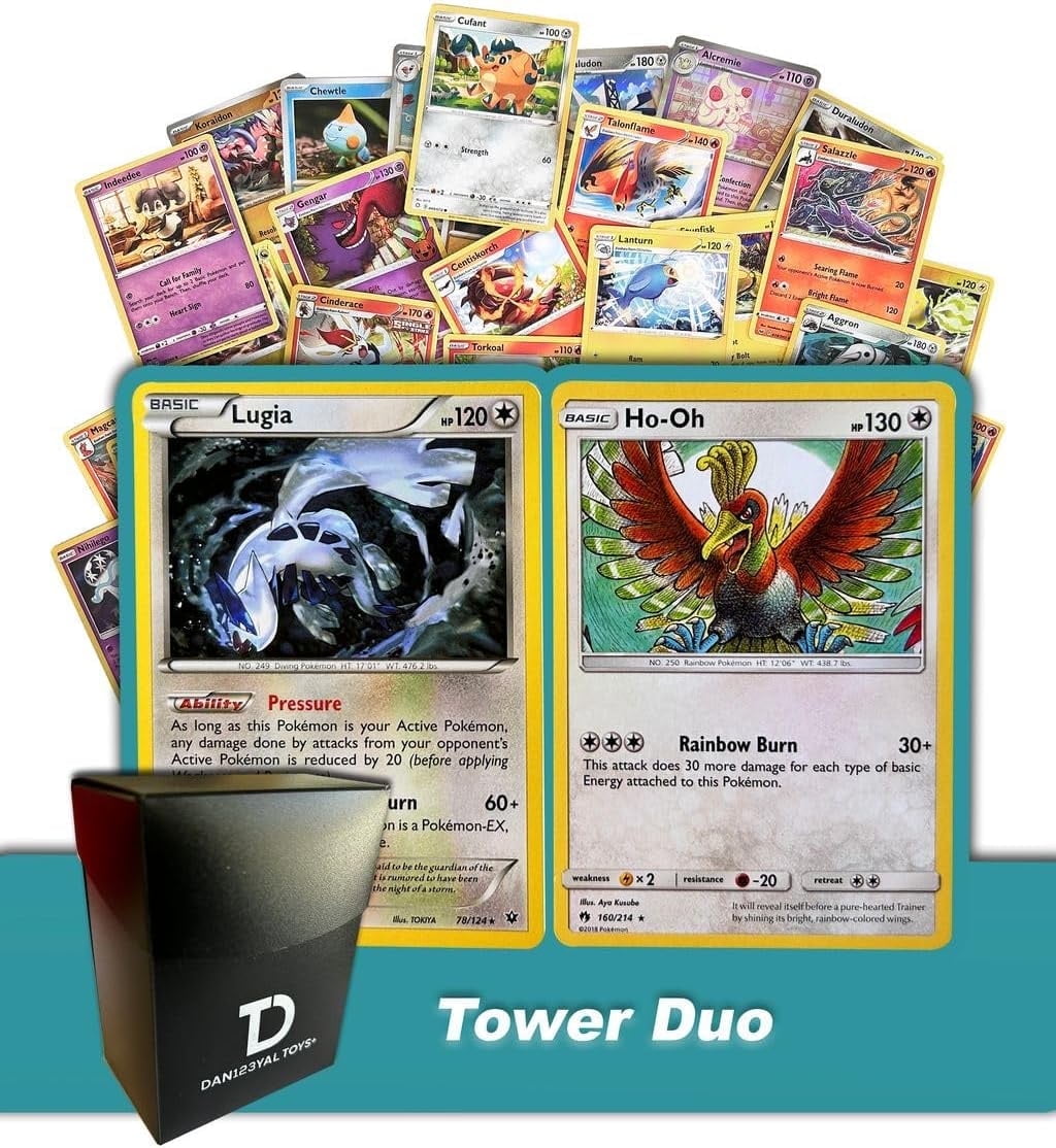 Pokémon Tower Duo TCG Random Assortment Bundle || Guaranteed Tower Duo + 6 Holographic Cards + 6 ...