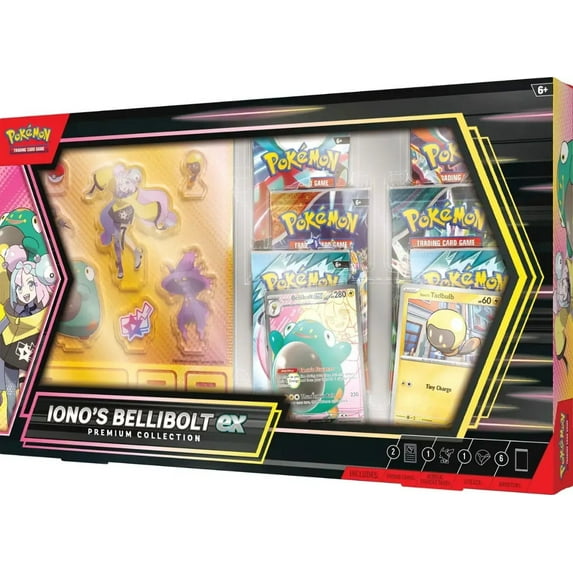 Pokemon Iono’s Bellibolt ex Premium Collection with booster packs ...