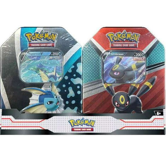 Pokémon Trading Card Game: Vaporeon Umbreon Tin Bundle - Walmart.com