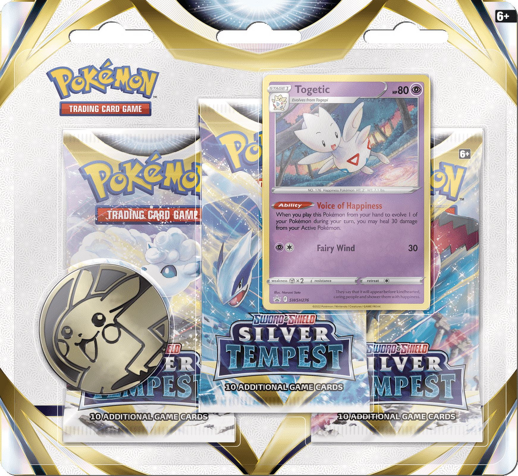 Pokémon Fairy Booster Game: Silver Tempest 3 Pack Blister with ...