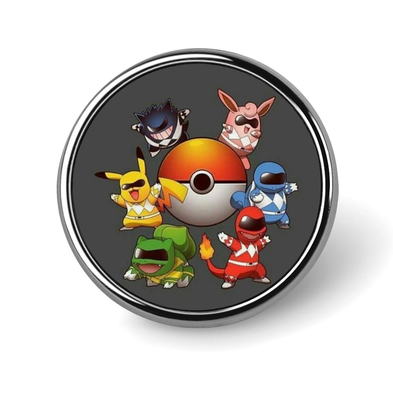 Pokémon Trainer Kanto Starters Vintage Portraits Aluminium Alloy Round ...
