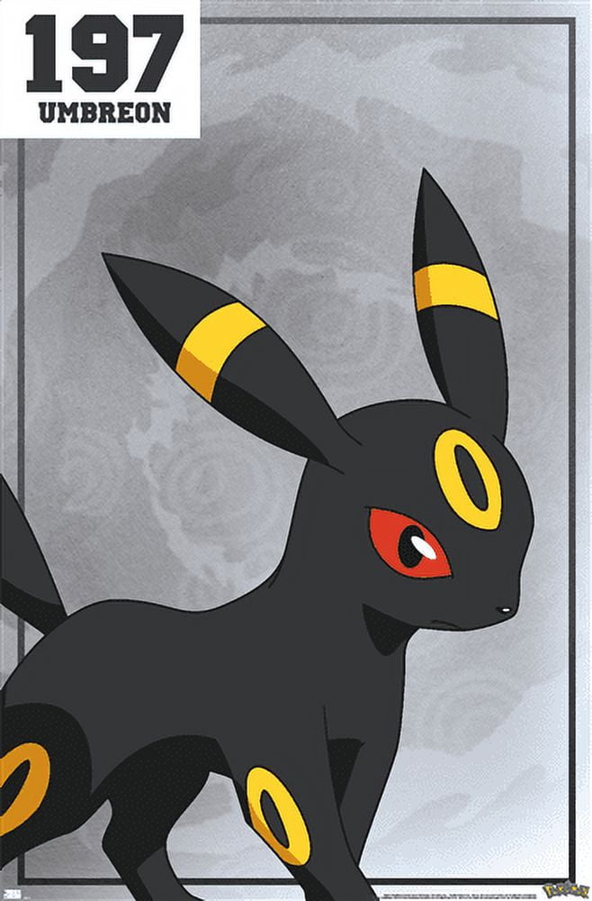 Pokémon - Umbreon 197 Wall Poster, 22.375" x 34" - Walmart.com