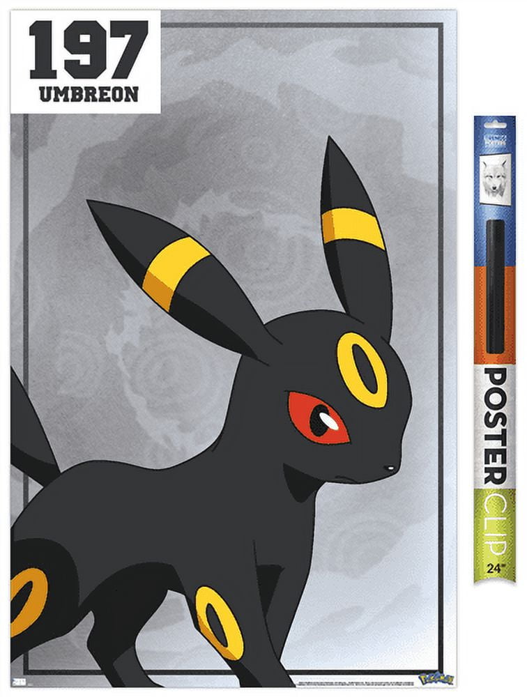 Pokémon - Umbreon 197 Wall Poster, 22.375" x 34" - Walmart.com