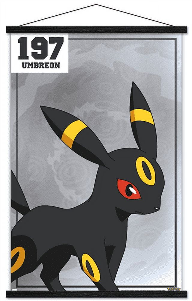 Pokémon - Umbreon 197 Wall Poster with Magnetic Frame, 22.375" x 34 ...