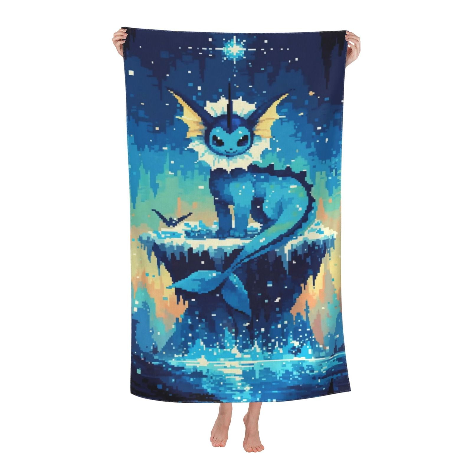Pokémon-Vaporeon Kids Bath Towel,Soft & Absorbent Beach Towels ...