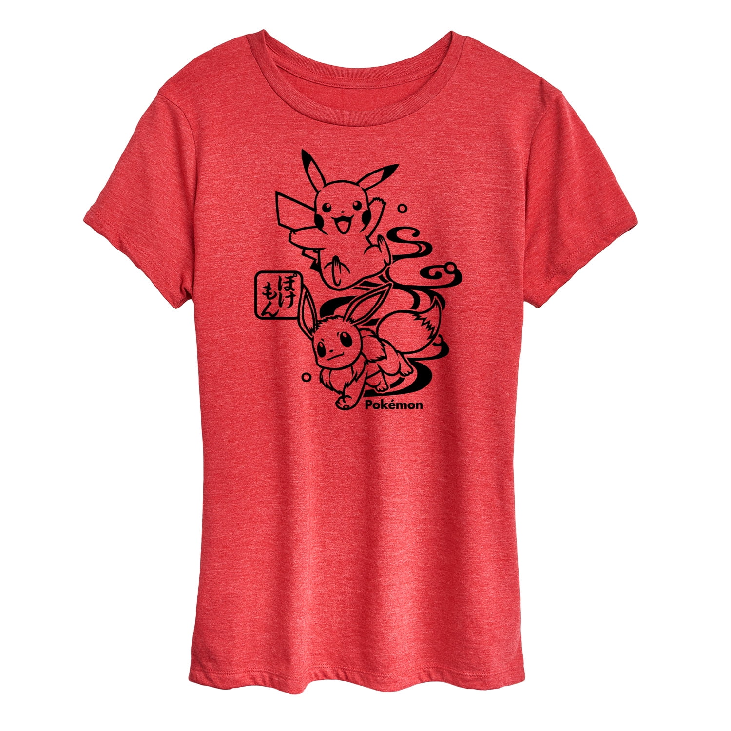 Pokémon - Wagara Pikachu and Eevee - Women's Short Sleeve Graphic T ...