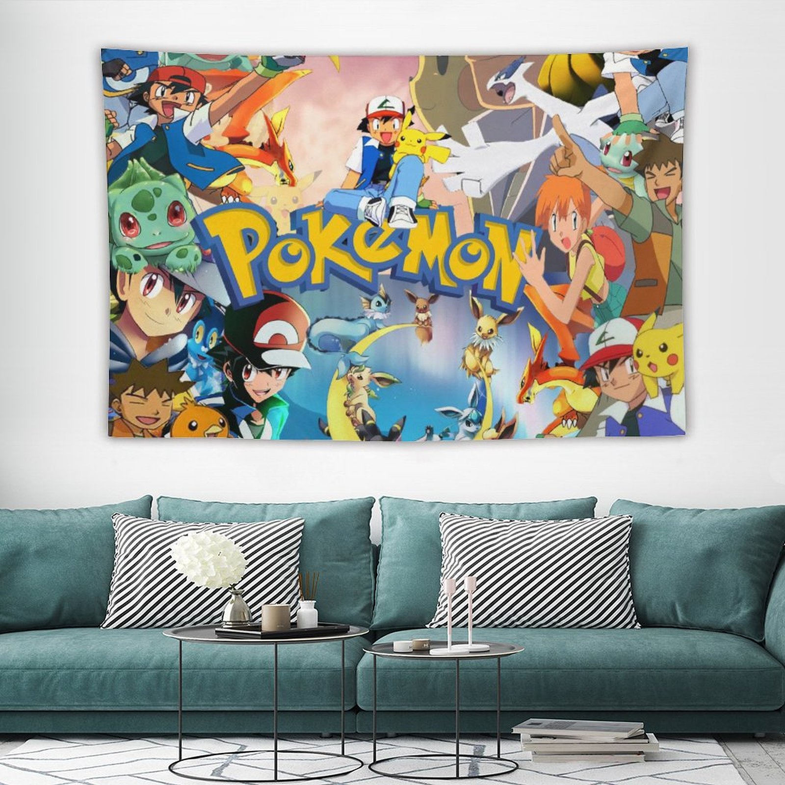 Pokémon Wallpaper Tapestry,Pokémon Wallpaper Poster for Bedroom Girls ...