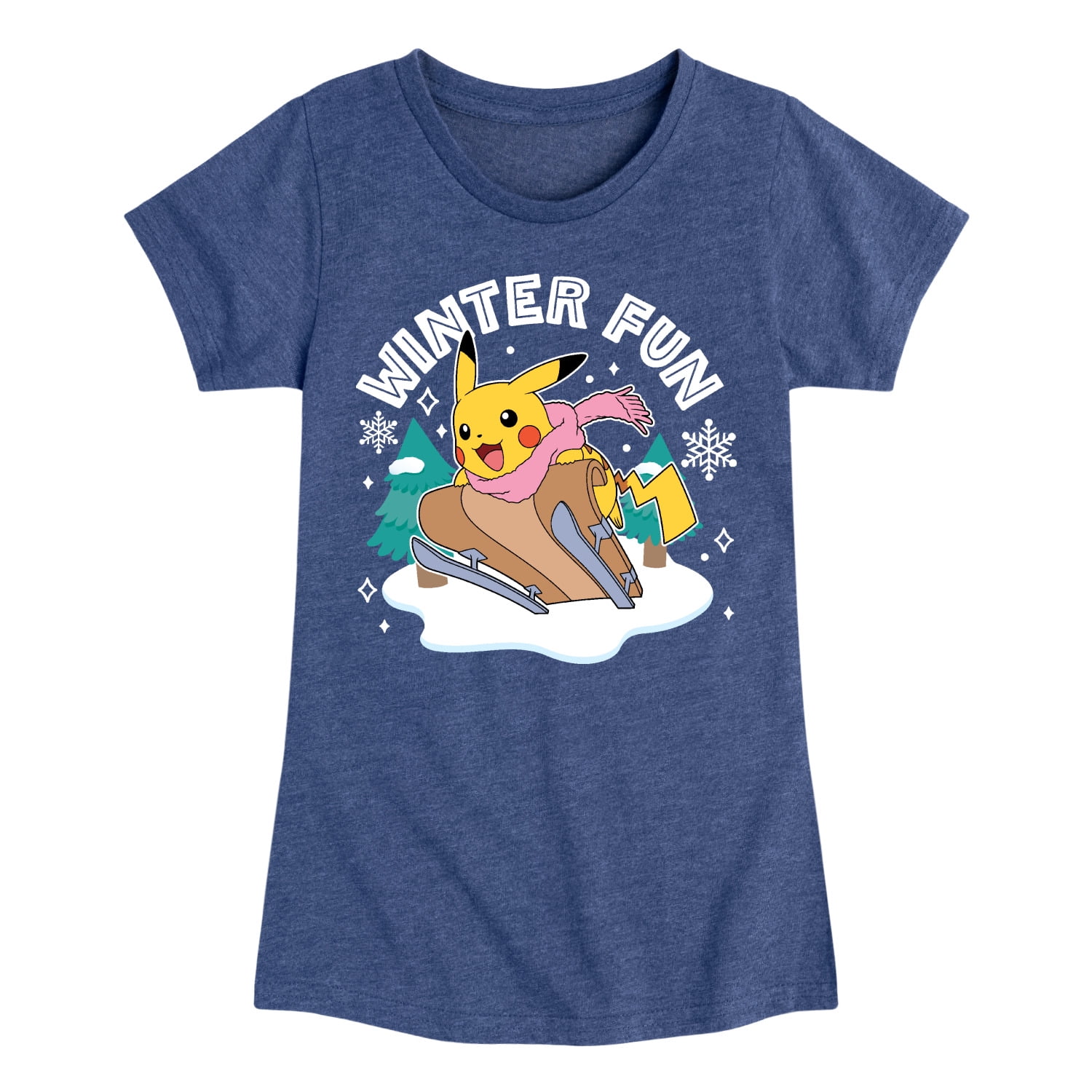Pokémon - Winter Fun - Youth Girls Short Sleeve Graphic T-Shirt - Walmart.com