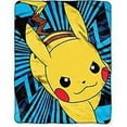Pokémon Pikachu Silk Touch Blanket, 40" x 50", Machine Washable ...