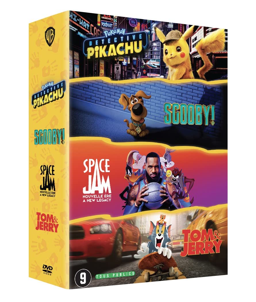 Pokémon détective Pikachu + scooby + tom & jerry + space jam : nouvelle ...