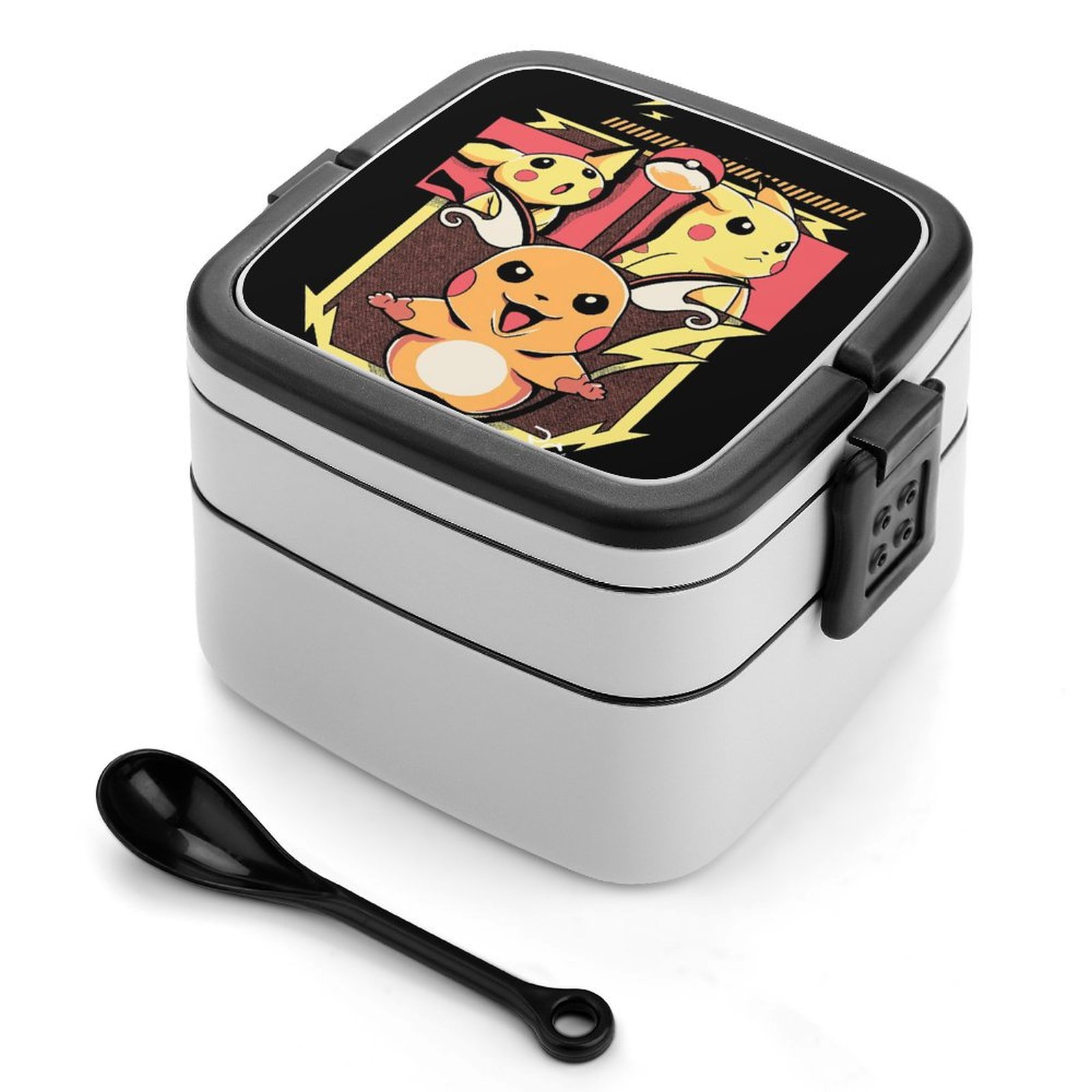 Pokémon950 Reusable Bento Boxes Lunch Box Double Layer Stackable ...