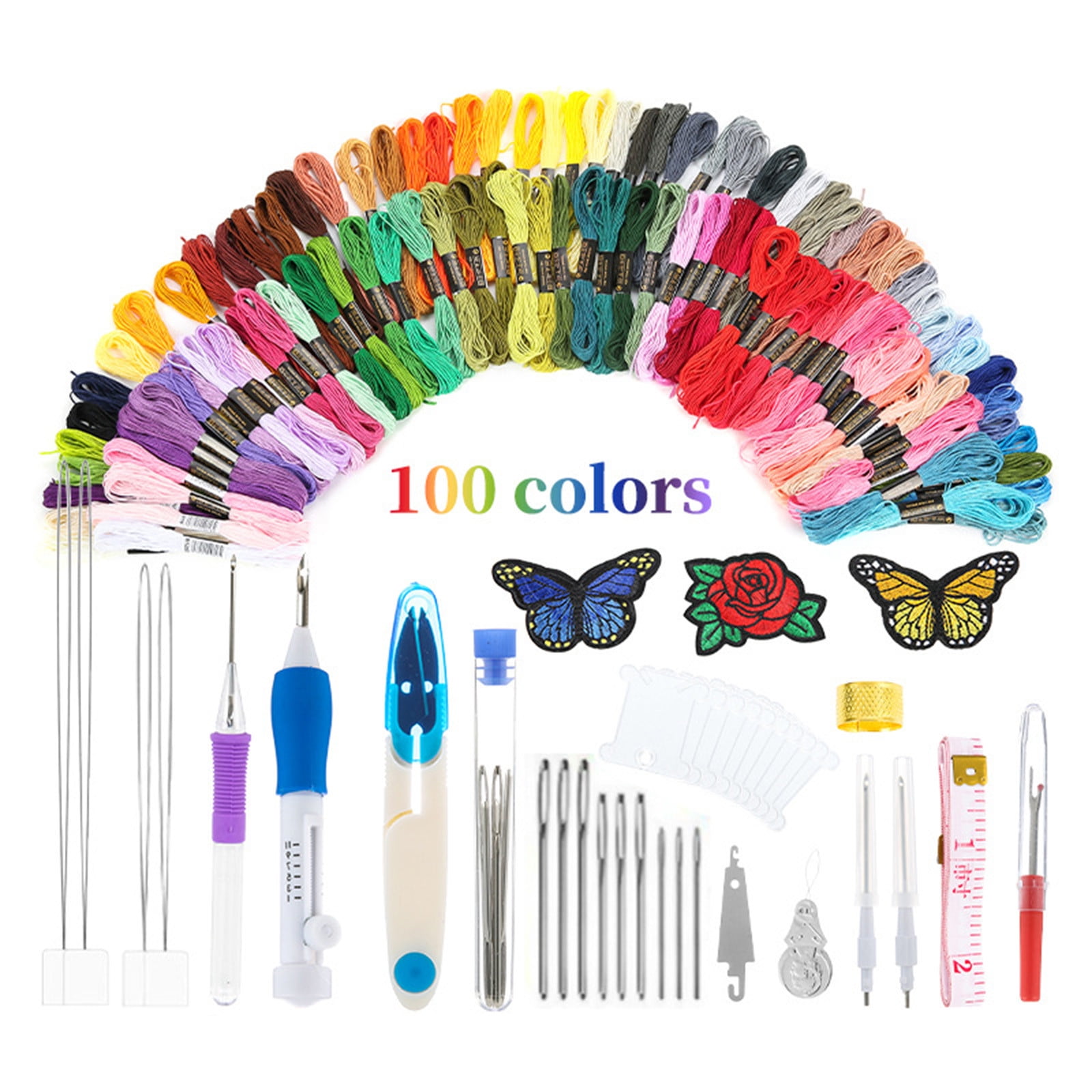 Poke And Stick Set Russian Needle Stitch Embroidery Crochet Tool Set ...