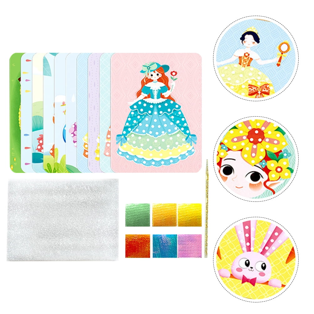 Poke Drawing Kit,2Sets of Creative Poke Art Diy Kit Fabric Art Puncture ...