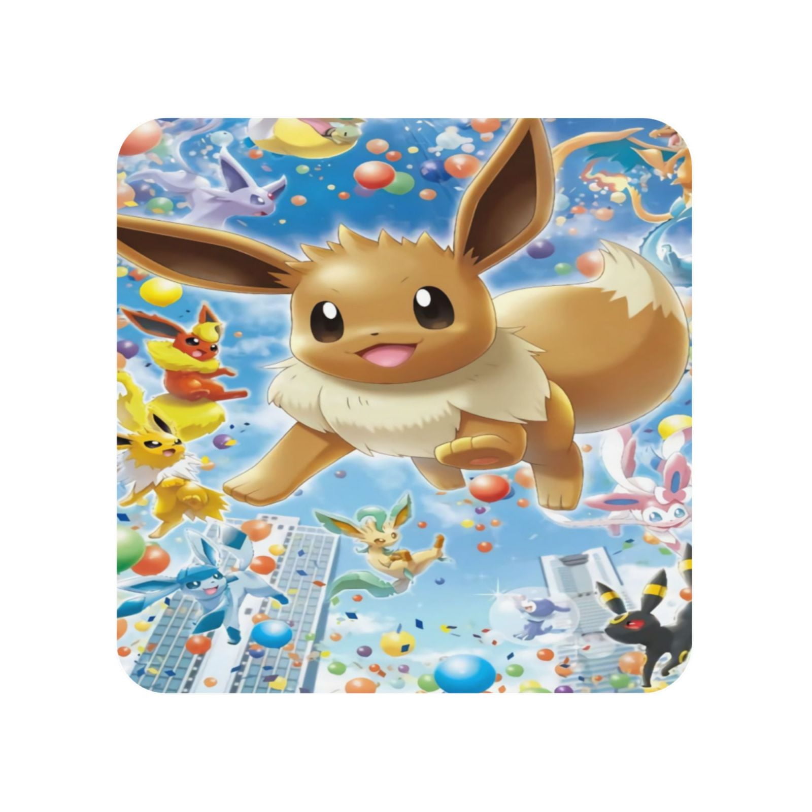 Poke-Mon Ee-V-Ee Fridge Magnets, Acrylic Magnetic Refrigerator Sticker ...