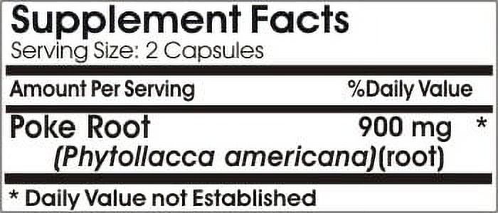 Poke Root 900mg ~ 180 Capsules - No Additives Botswana | Ubuy
