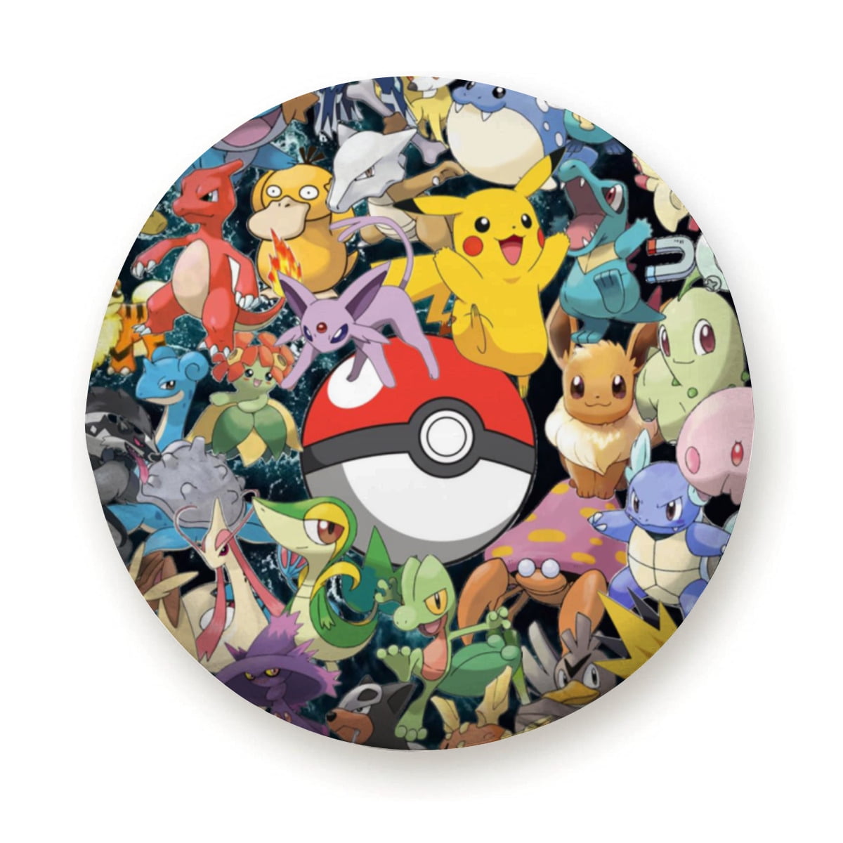 Poke×mon Anime Tire Cover Universal Tire Cover Dustproof Tire Protector ...