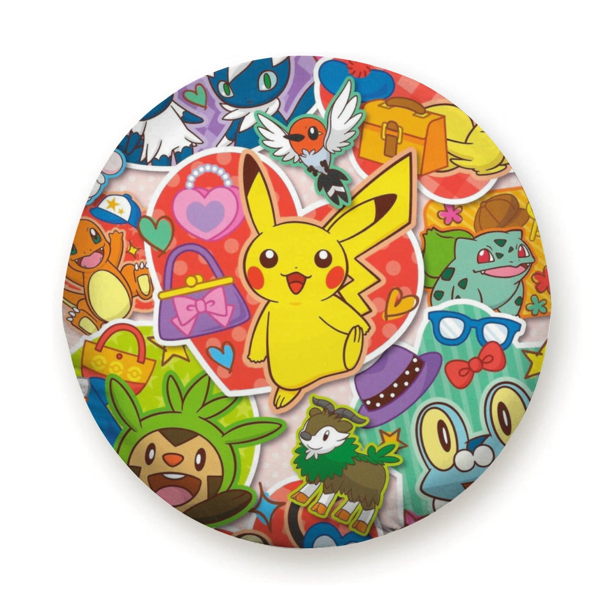Poke×mon Anime Tire Cover Universal Tire Cover Dustproof Tire Protector ...
