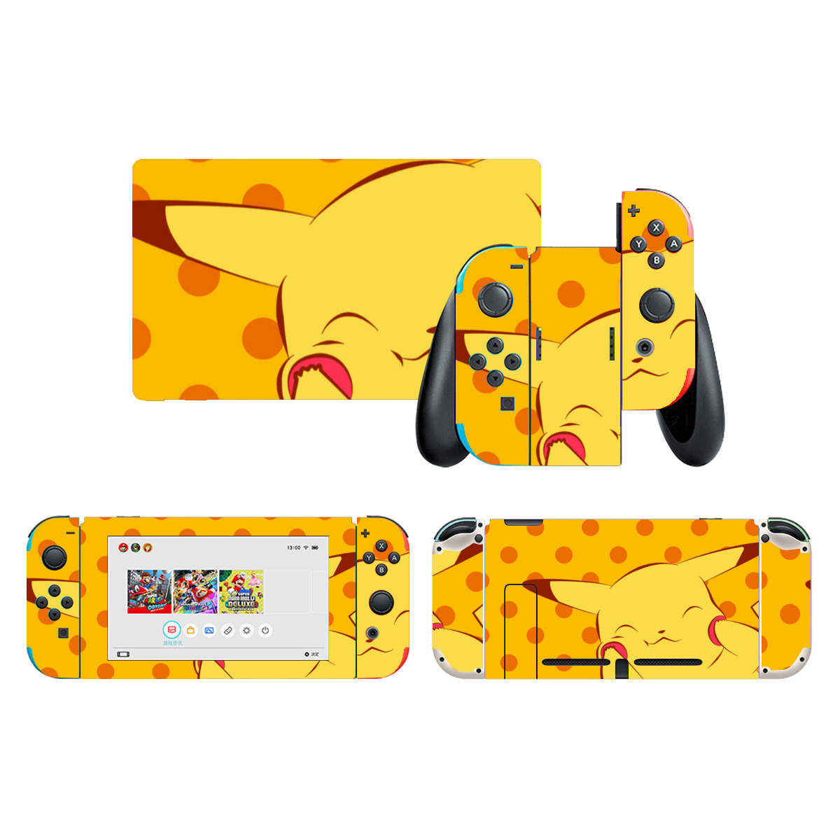 Poke mon Game Switch Skin - Anime Cartoon Game Sticker, No Bubble ...