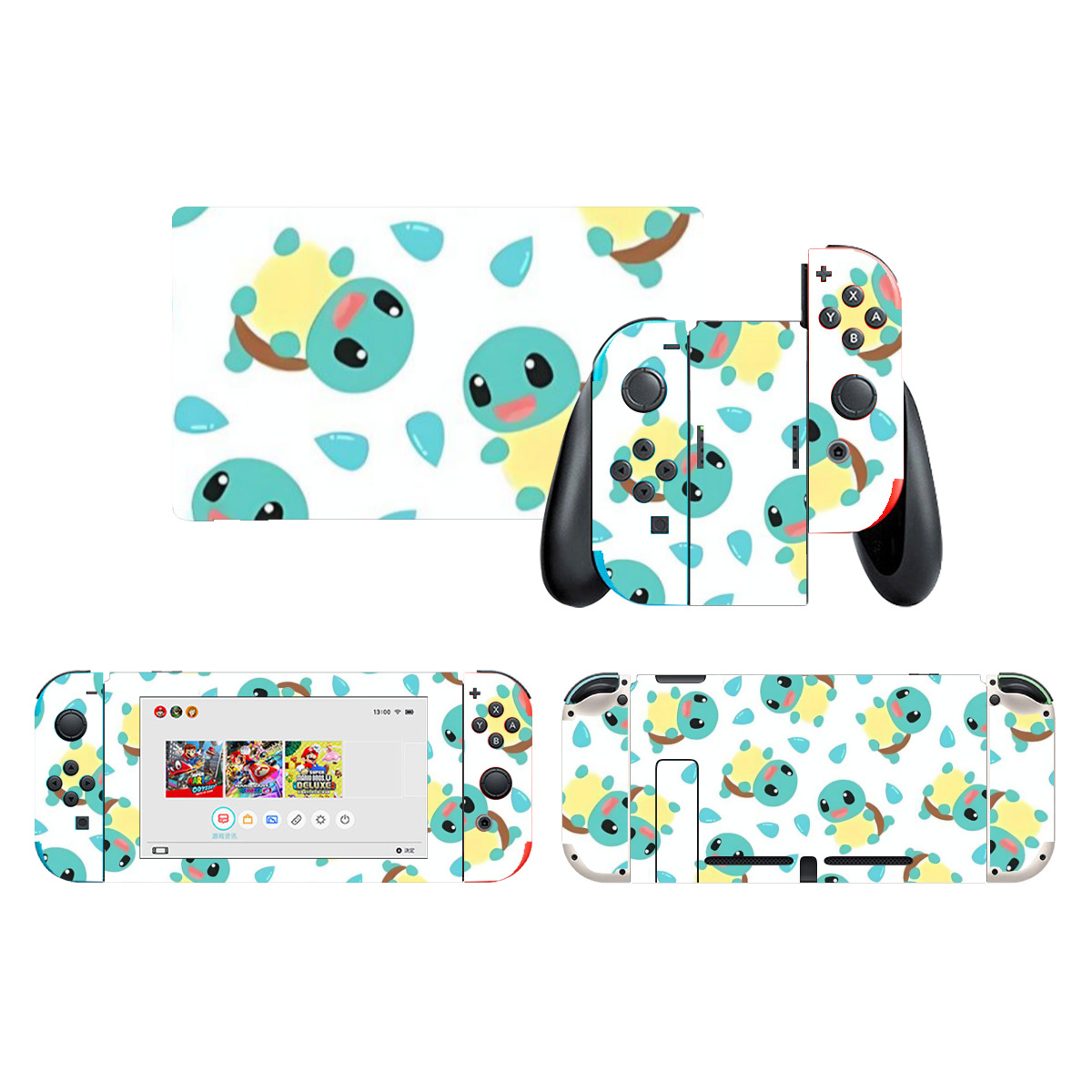 Poke mon Game Switch Skin - Anime Cartoon Game Sticker, No Bubble ...