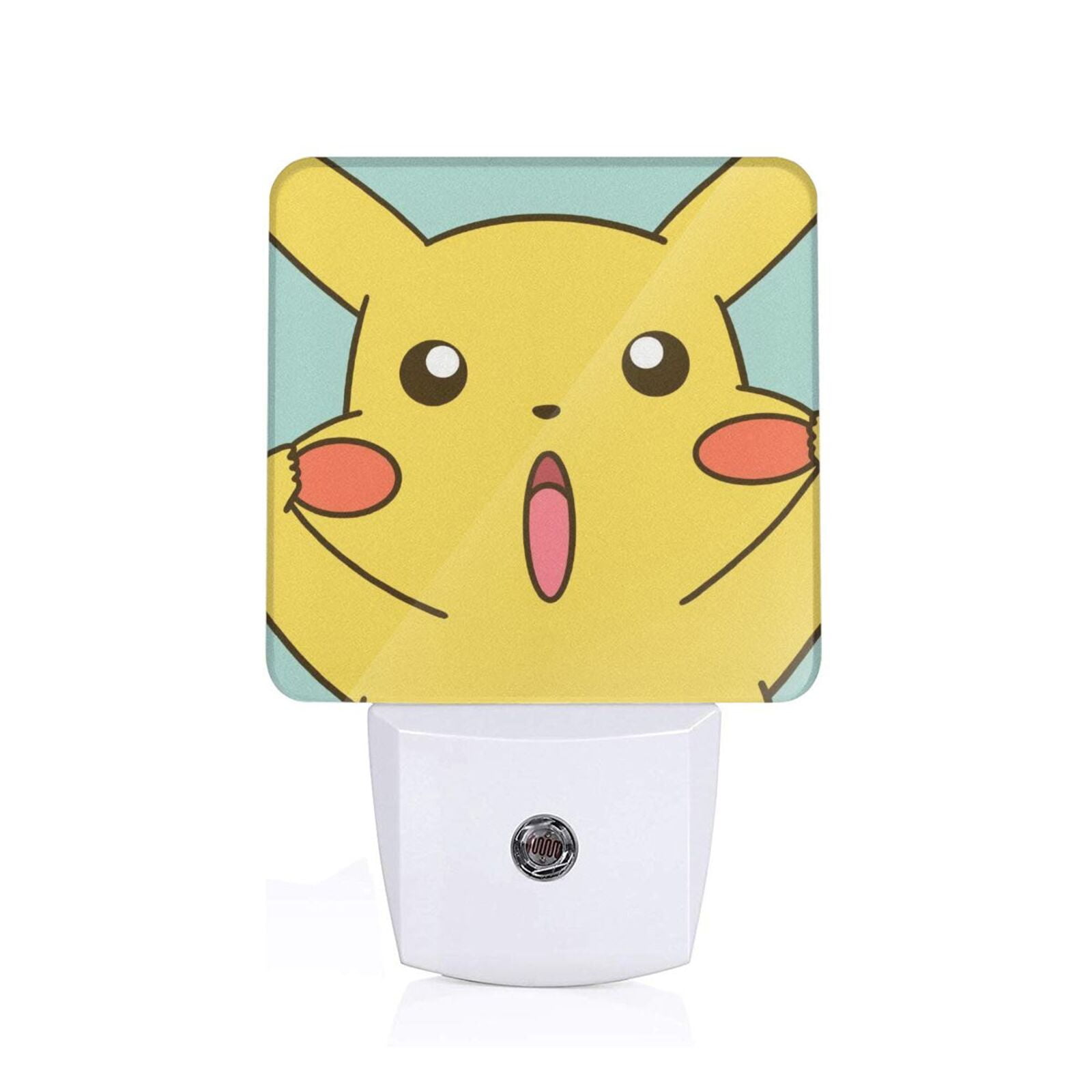 Poke-mon P-ikachu Face Night Light,Night Lights Plug into Wall,1 Pack ...