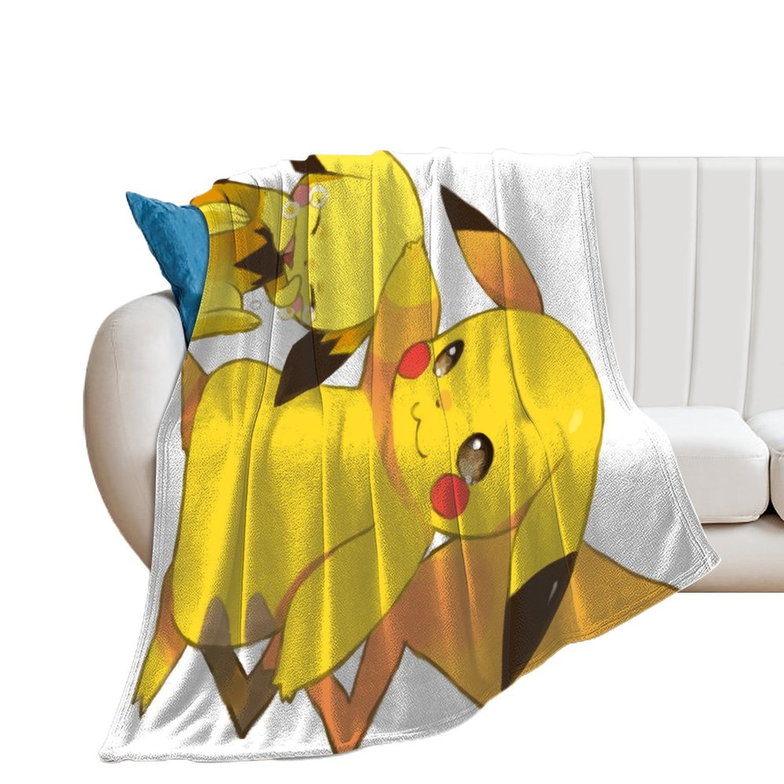 Poke-mon_Pika-chu Blanket Large Size Camping Blanket Lightweight Warm ...