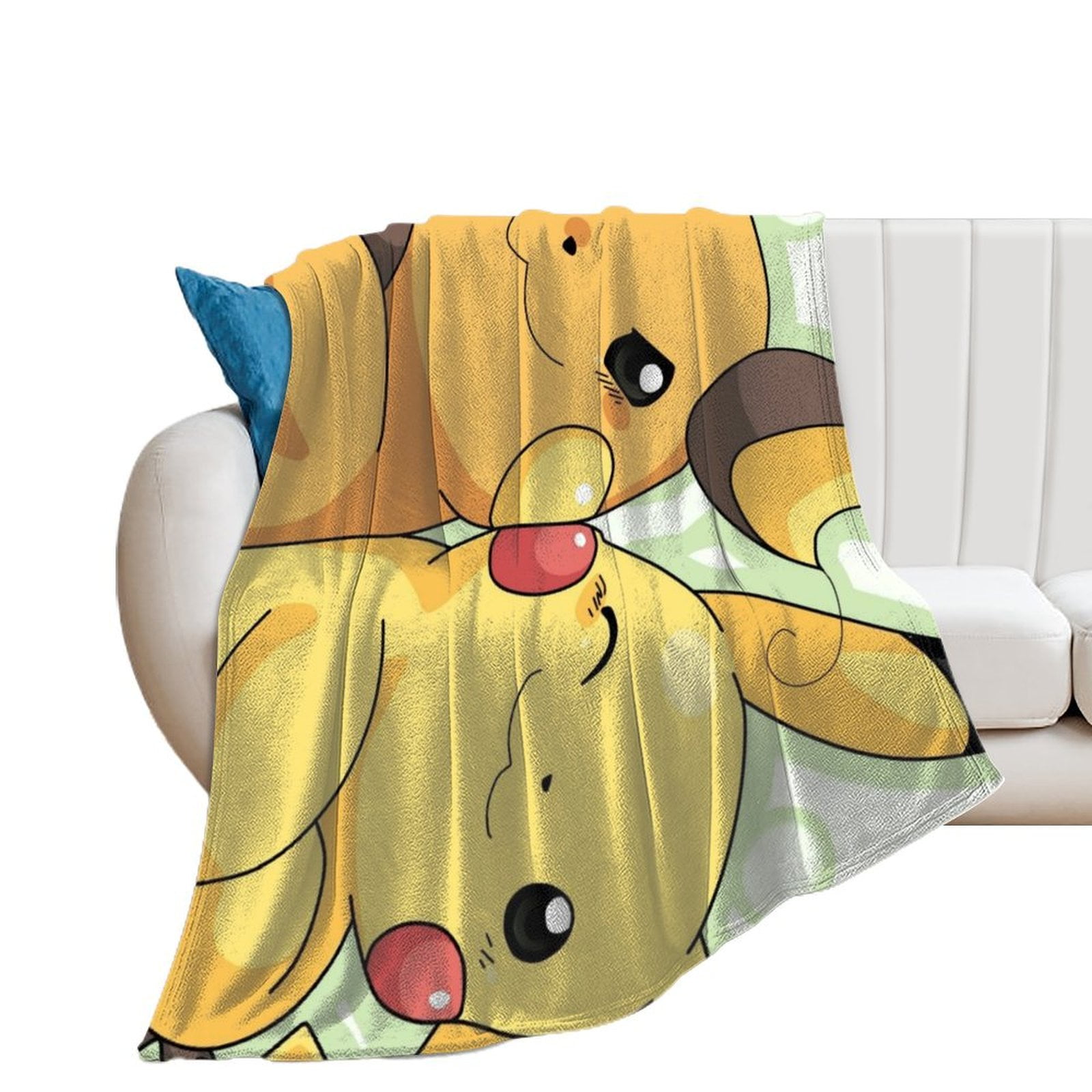 Poke-mon_Pika-chu Blanket Large Size Camping Blanket Lightweight Warm ...
