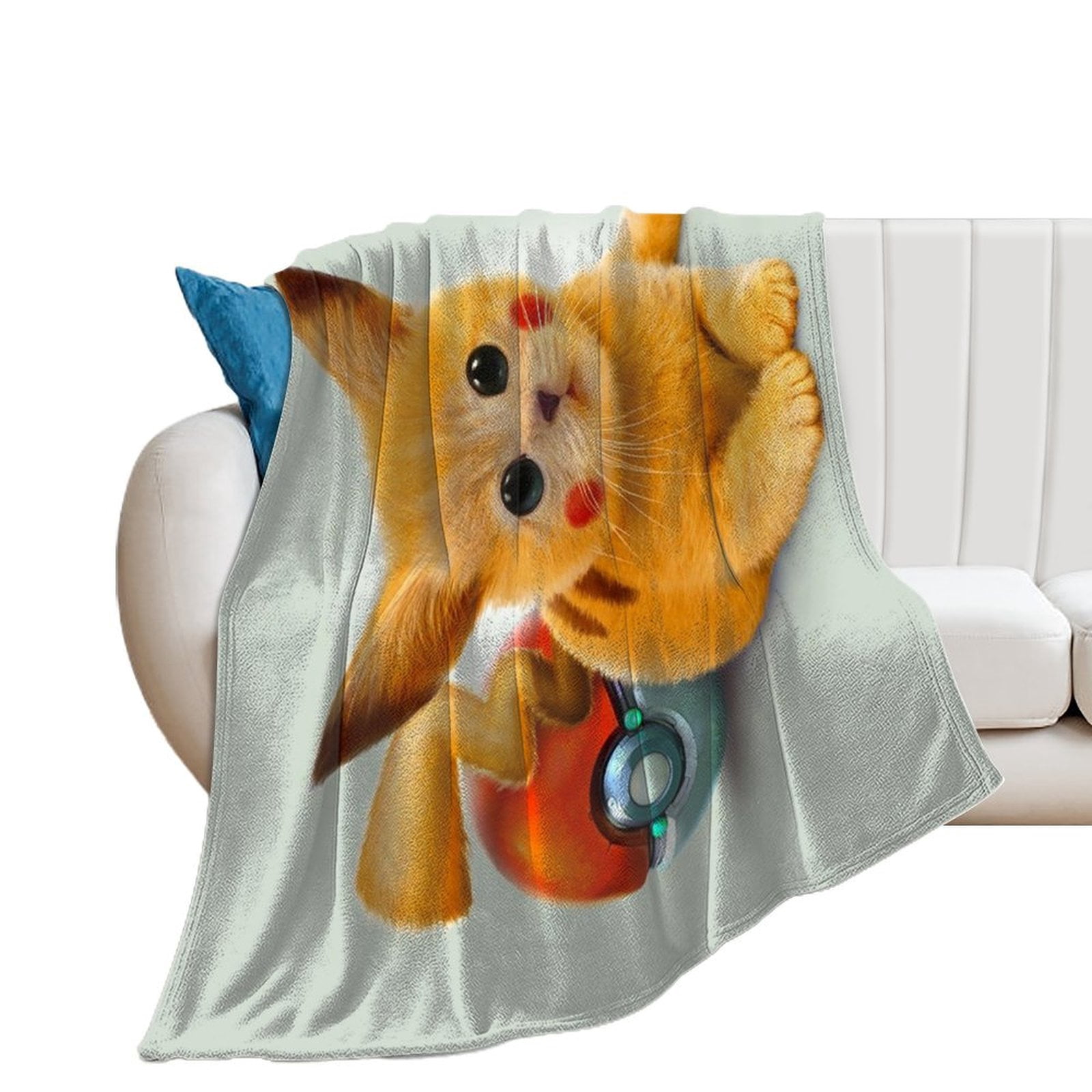 Poke-mon_Pika-chu Blanket Large Size Camping Blanket Lightweight Warm ...