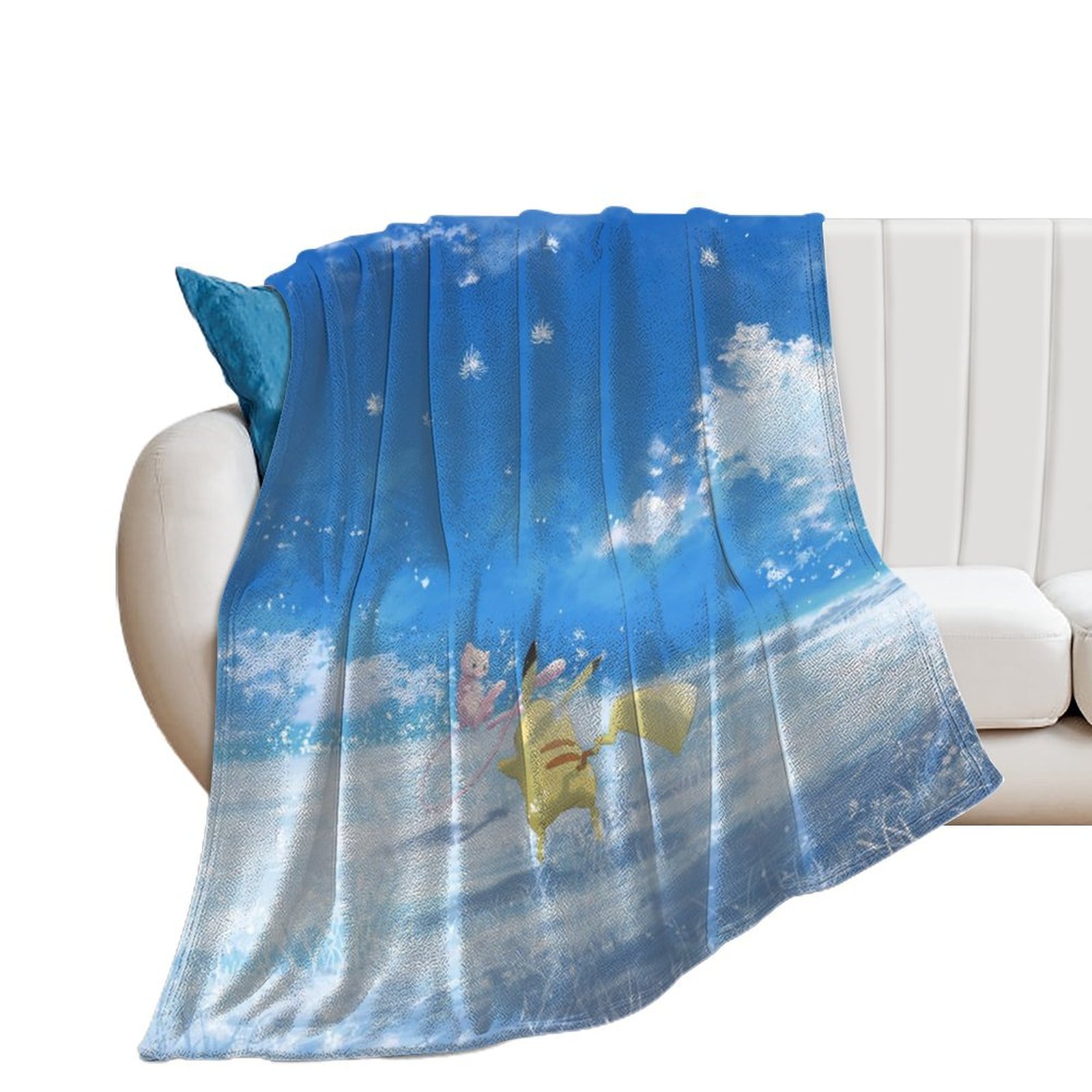 Poke-mon_Pika-chu Blanket Large Size Camping Blanket Lightweight Warm ...