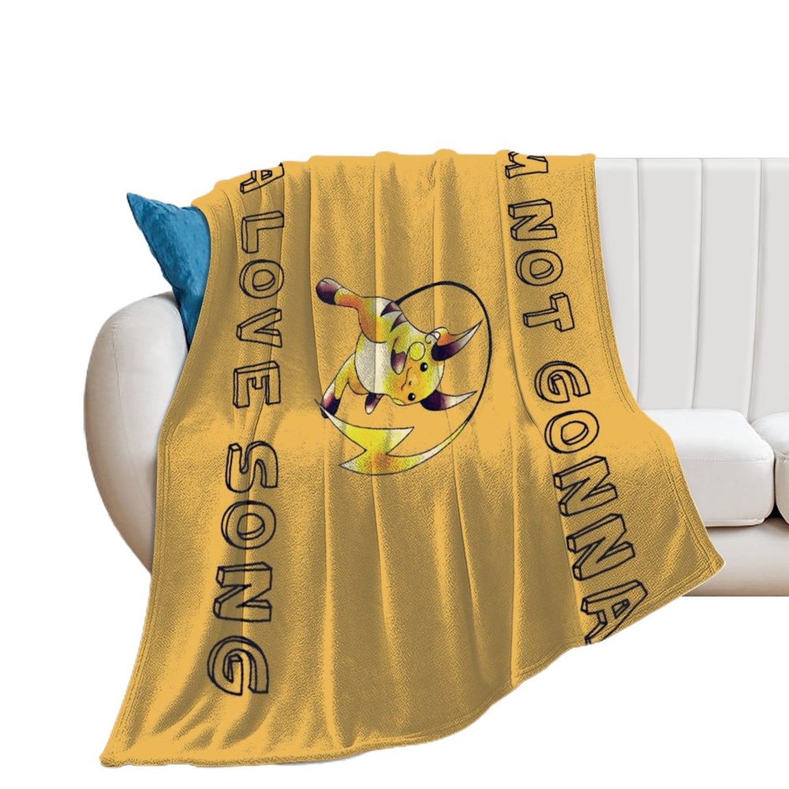 Poke-mon_Pika-chu Blanket Large Size Camping Blanket Lightweight Warm ...