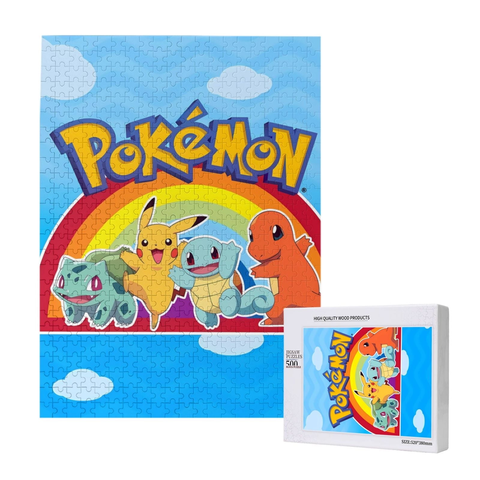Poke-mon Print Puzzle Impossible Hard Difficult Challenging Jigsaw for ...