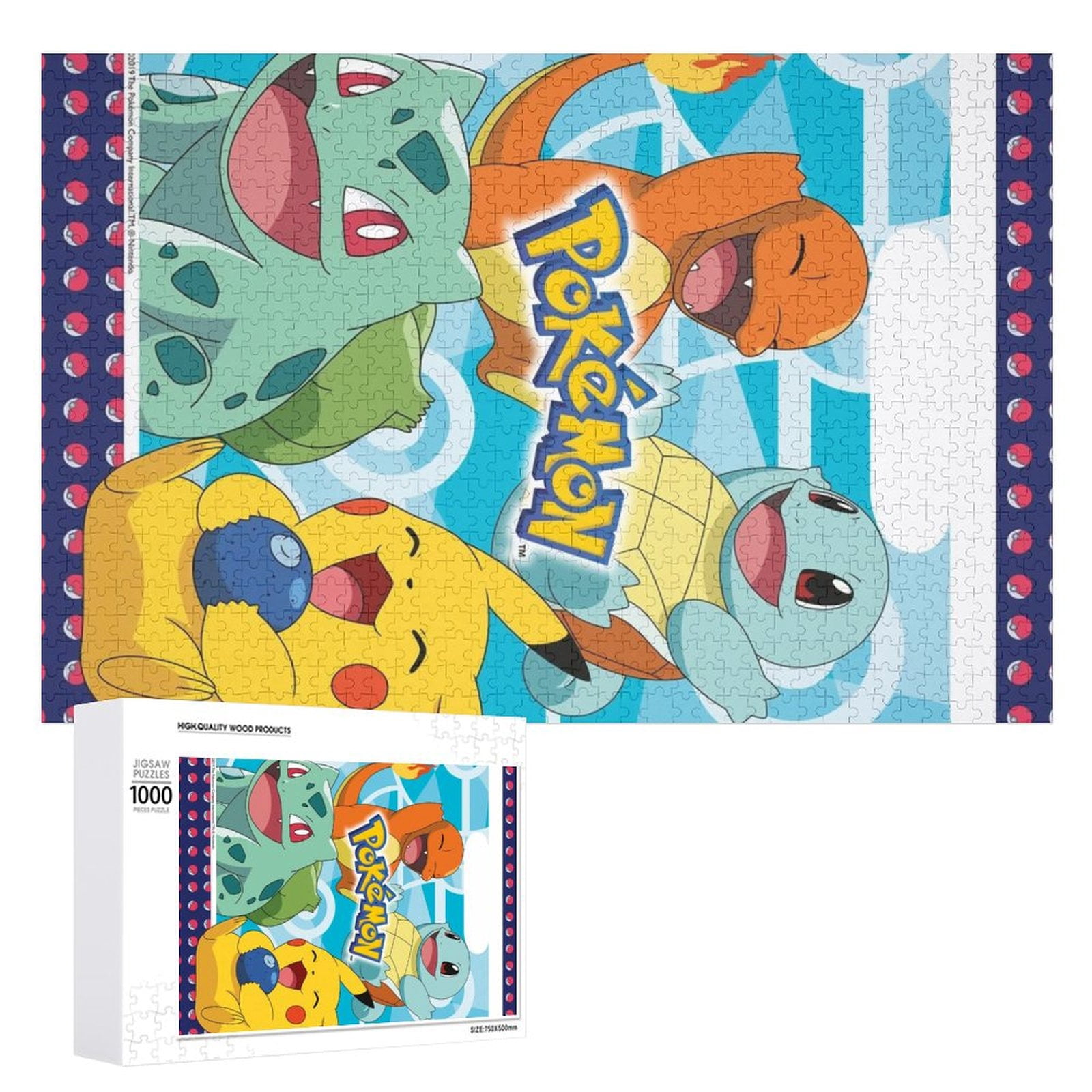 Pokemo-n Game of Friends Micro Raschel Puzzles for Adults 1000 Pieces ...
