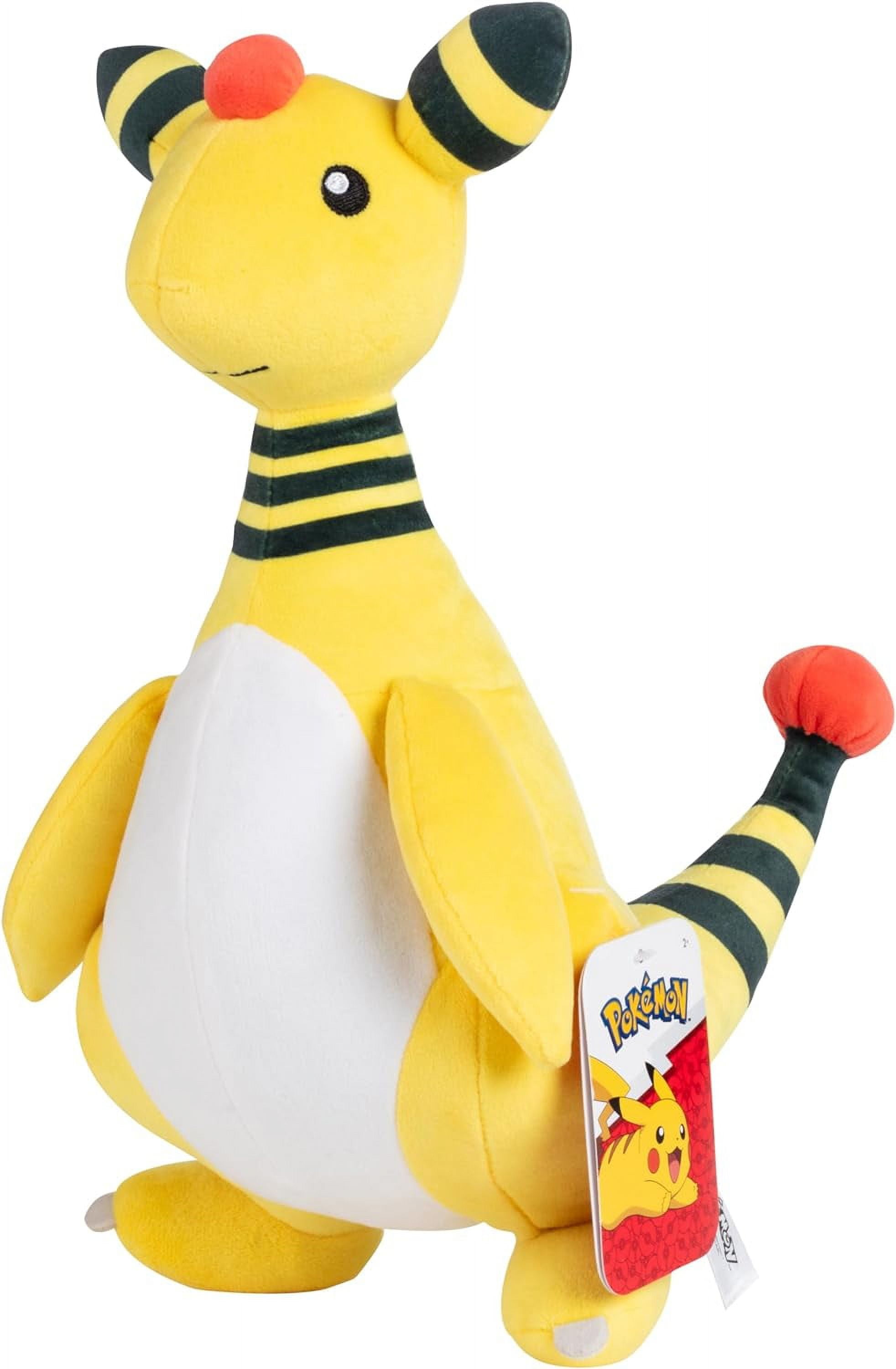 Pokemon Large 12" Ampharos Plush - Officially Licensed - Scarlet and ...