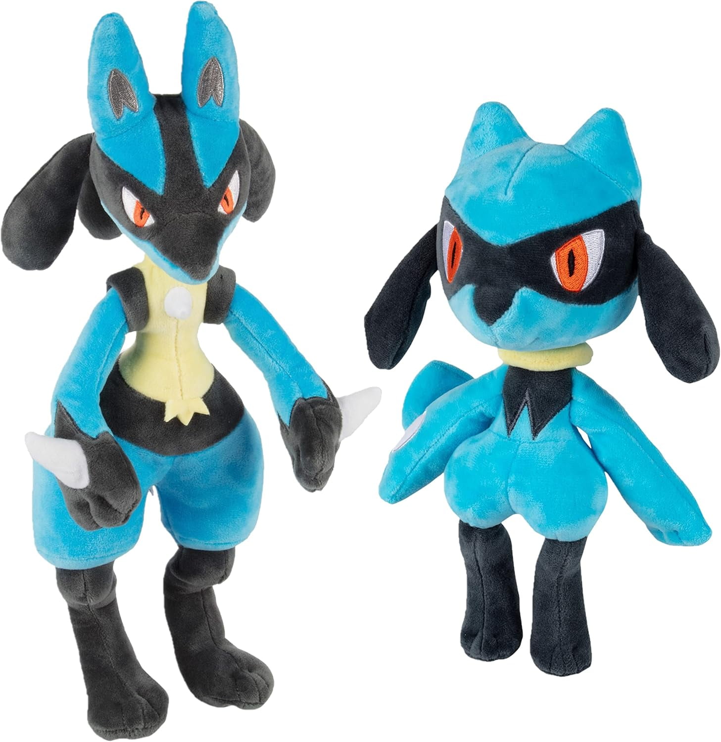 Pokemon 12" Lucario & 8" Riolu Plush 2-Pack - Evolution Set ...