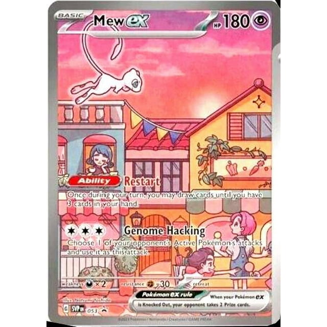 Pokemon 151 Mew ex Etched Foil Promo Single Card (Sealed in Original ...