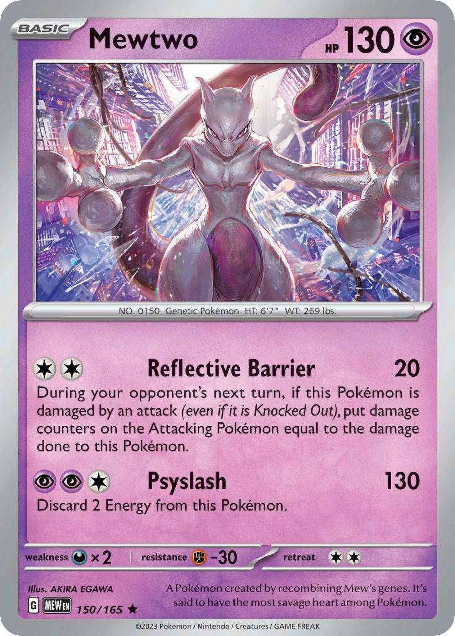 Pokemon 151 Rare Mewtwo #150 - Walmart.com