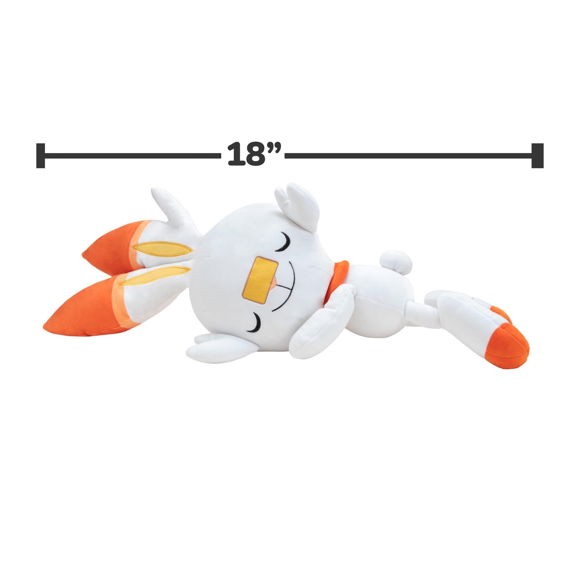 Pokemon 18” Plush Sleeping Scorbunny - Cuddly- Must Have for Pokémon ...