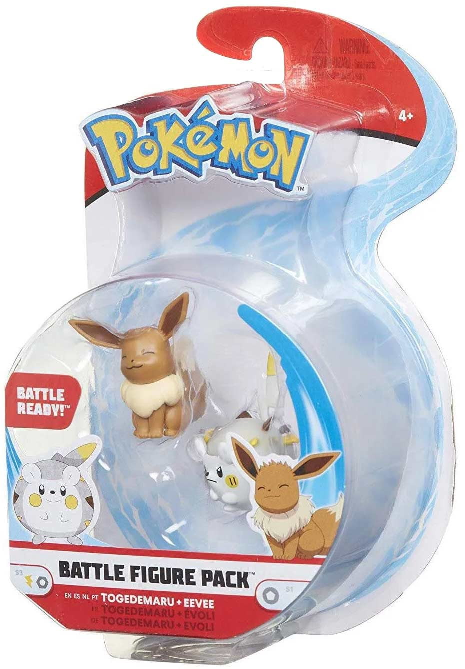 Pokemon Toys Collectible Set: 2" & 3" Togedemaru & Eevee Figure Pack ...