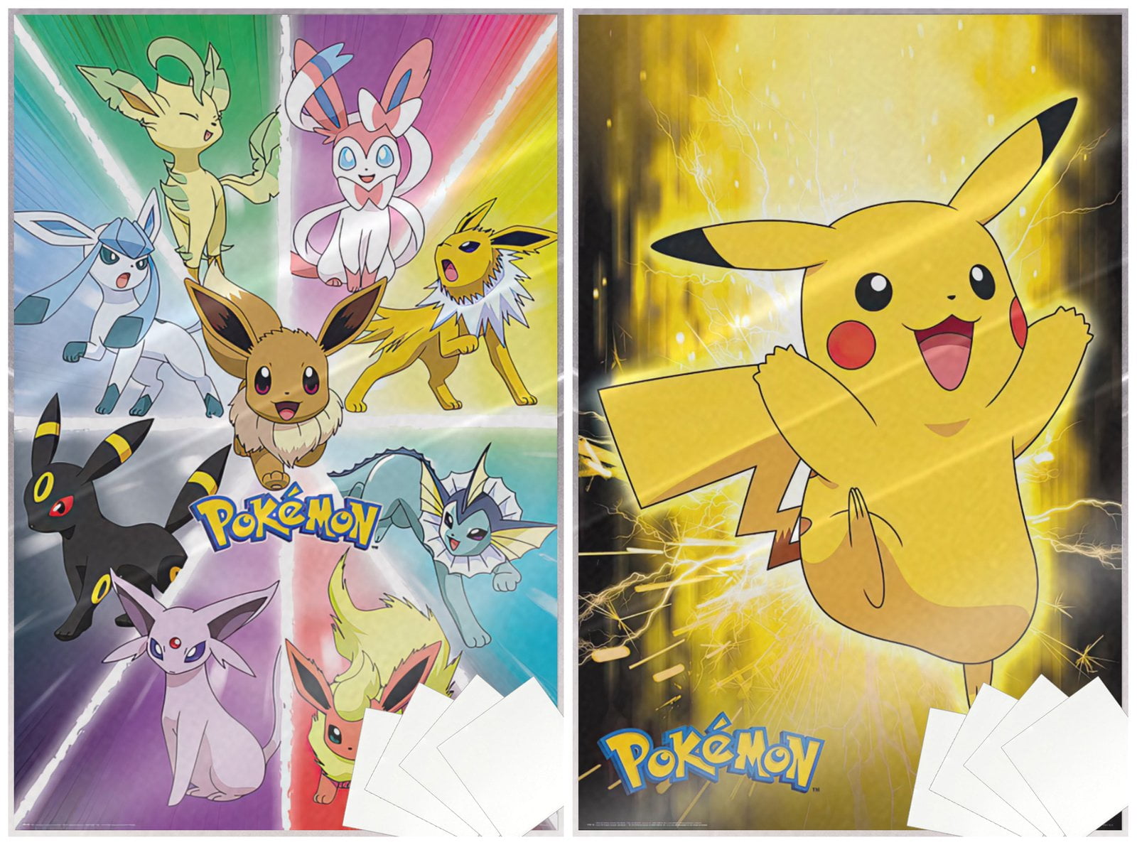 Pokemon - 2 Piece Gaming & TV Show Poster Set (Eevee Evolution ...