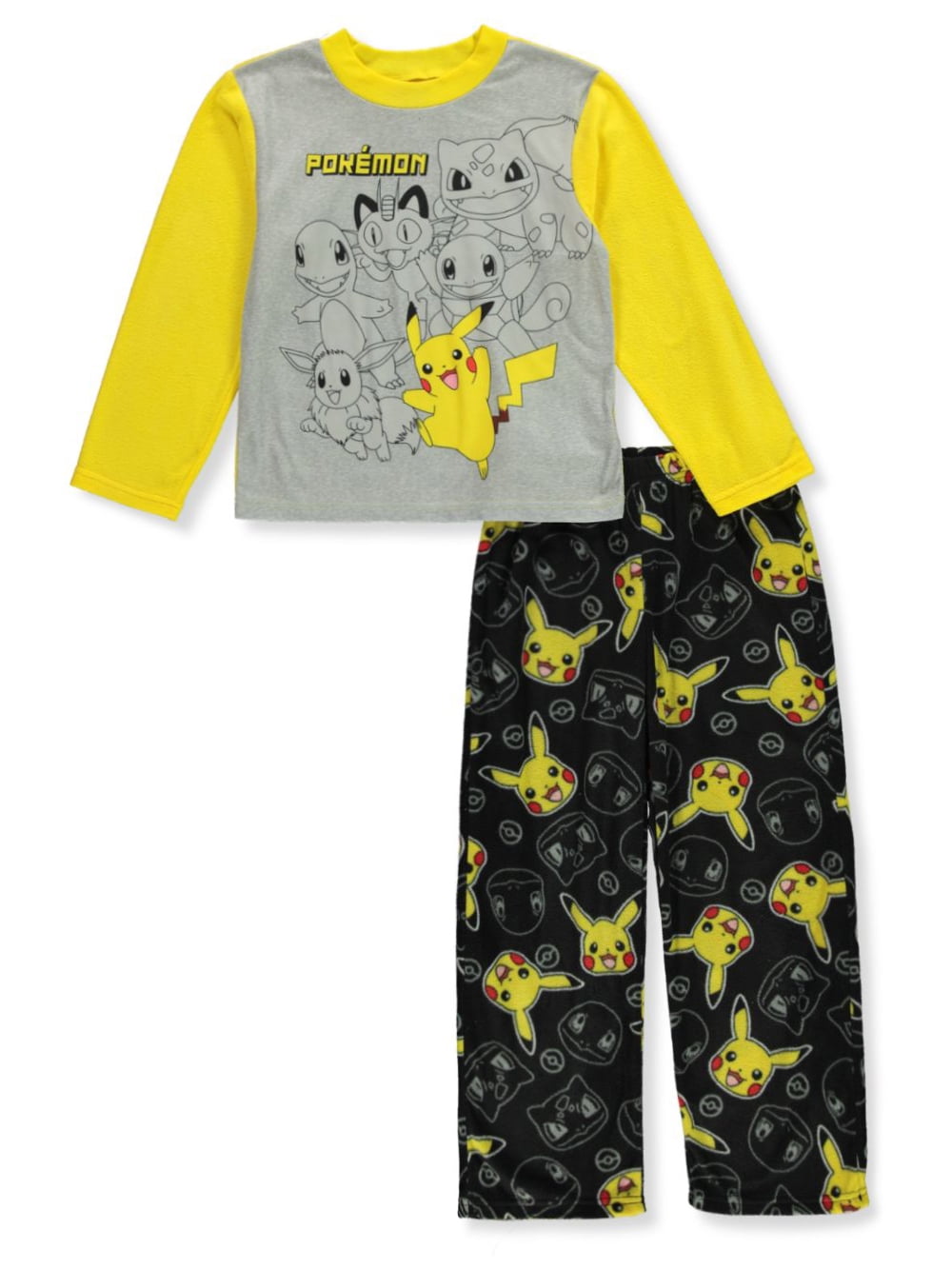 Pokemon 2-Piece Pajama Set for Kids, Sizes 4-10, Pikachu Sleepwear ...