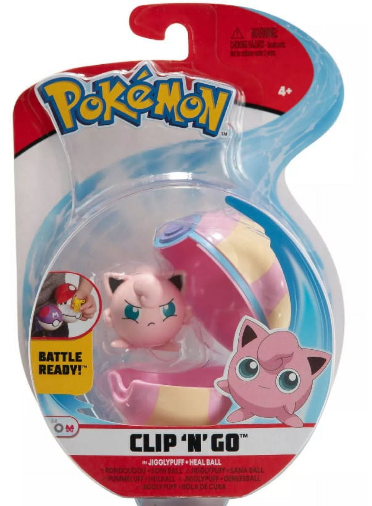 Pokemon - 2 inch Jigglypuff and Heal Ball - Walmart.com