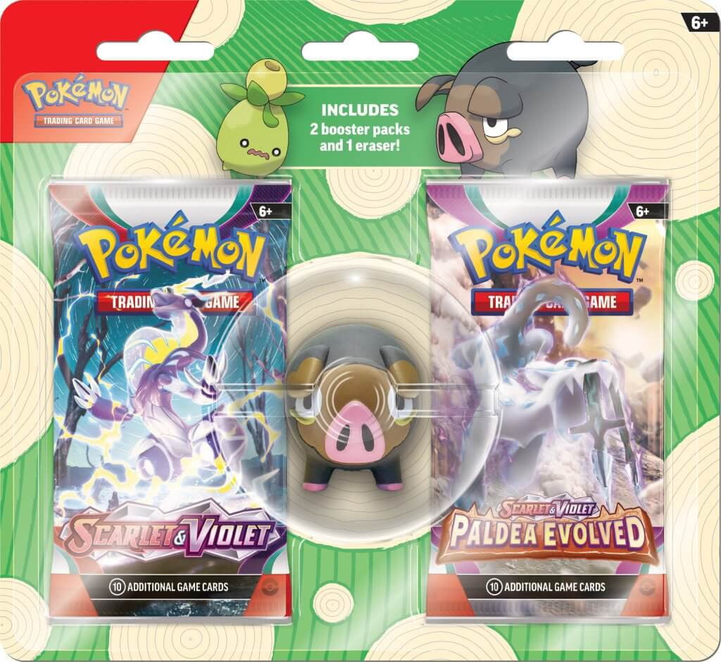 Pokemon 2023 Lechonk Back to School Special Edition with 2 TCG Booster ...